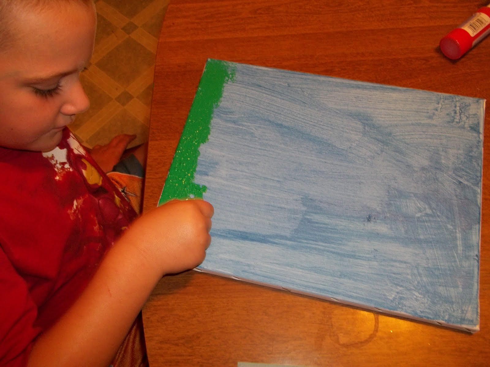 Treasure's From Life's Garden: Sponge Painting Fall Scene