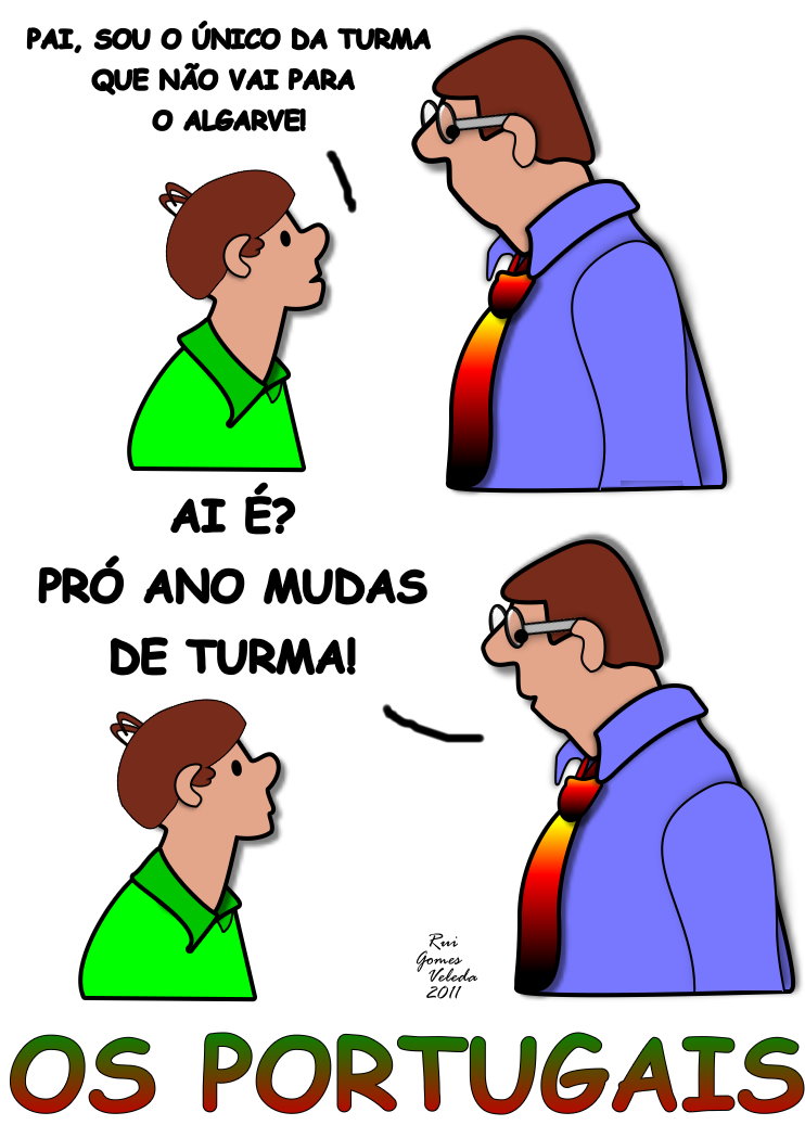 In-Provavel: Cartoon - Família Portugal - Férias no Algarve