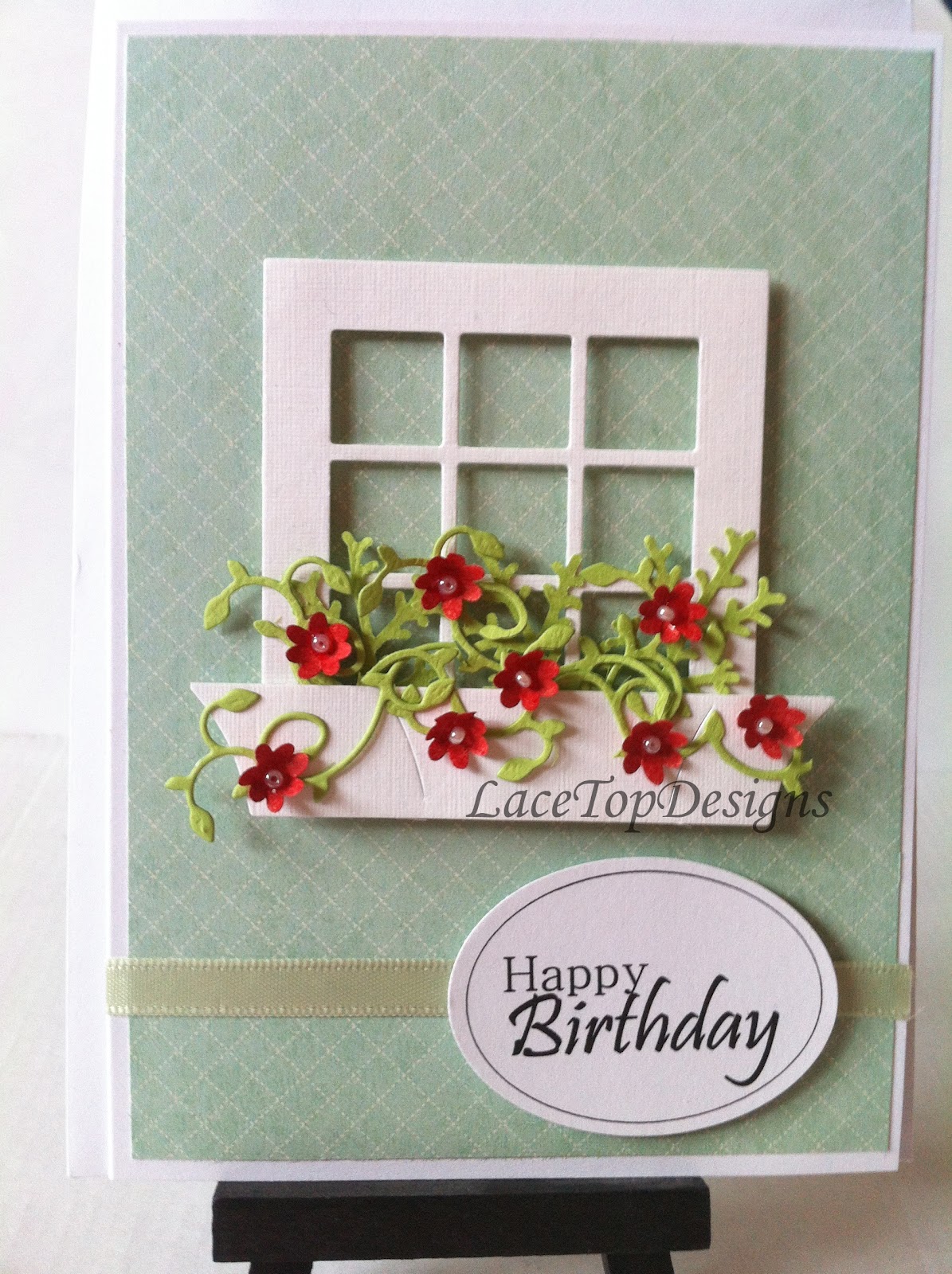 LaceTopDesigns: Window Birthday Card