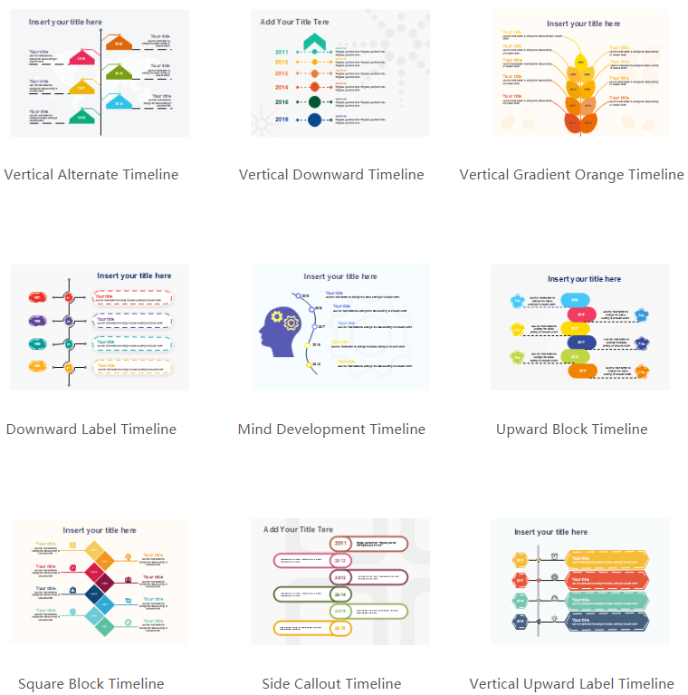 Free Editable Timeline Templates