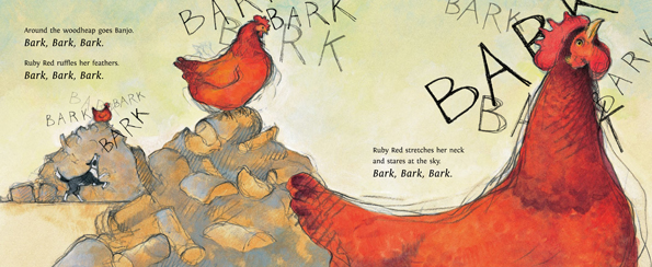 Freya Blackwood: BANJO & RUBY RED Becomes A Book