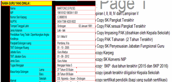 DOWNLOAD CONTOH FORMAT DUPAK GURU TERBARU APLIKASI EXCEL | Info Guru-Guru