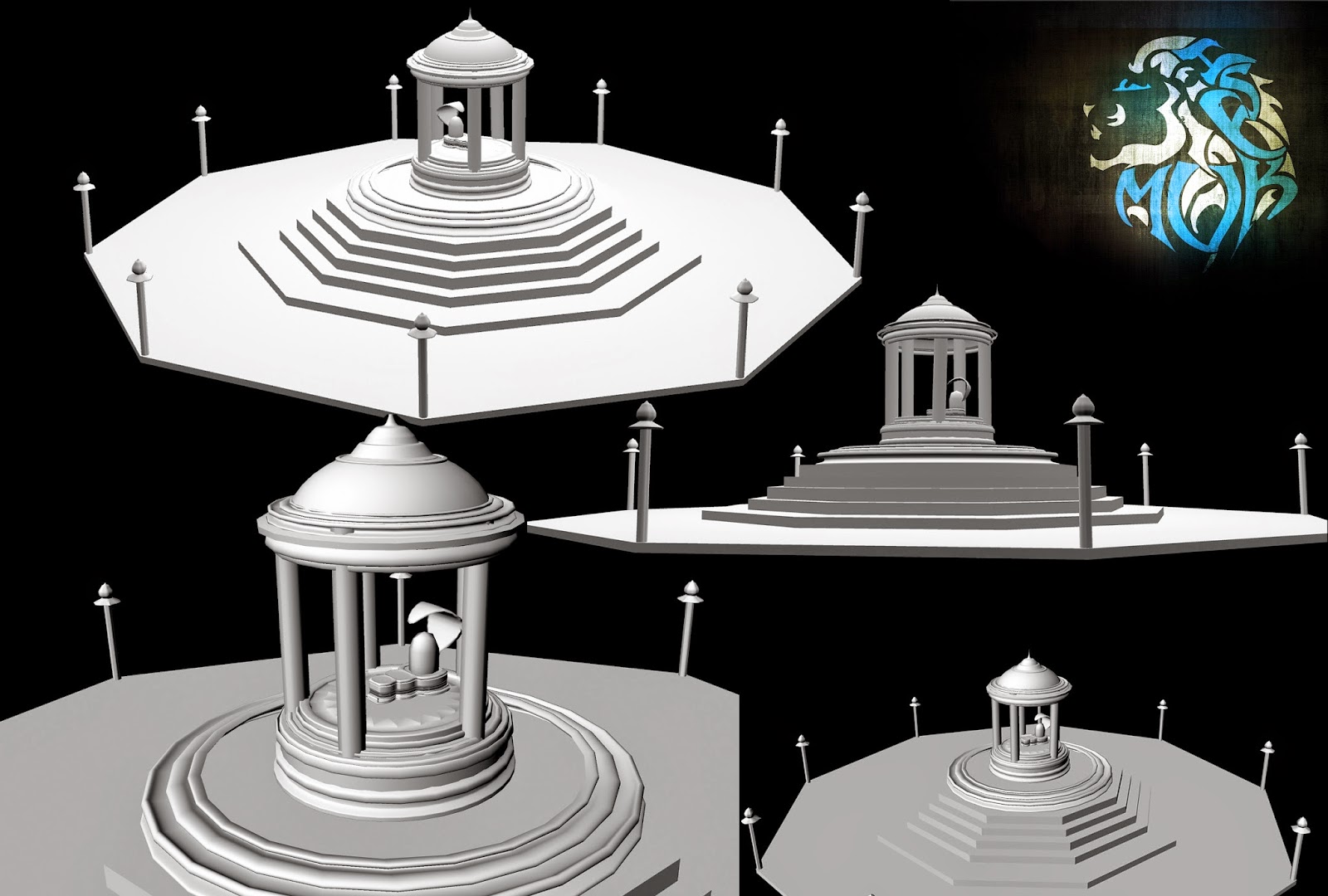 Mukesh vishwakarma.......: the shiva temple.... 3d model.. made by me ...