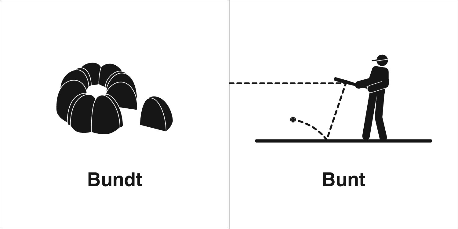 Homophones, Weakly: Bundt & Bunt