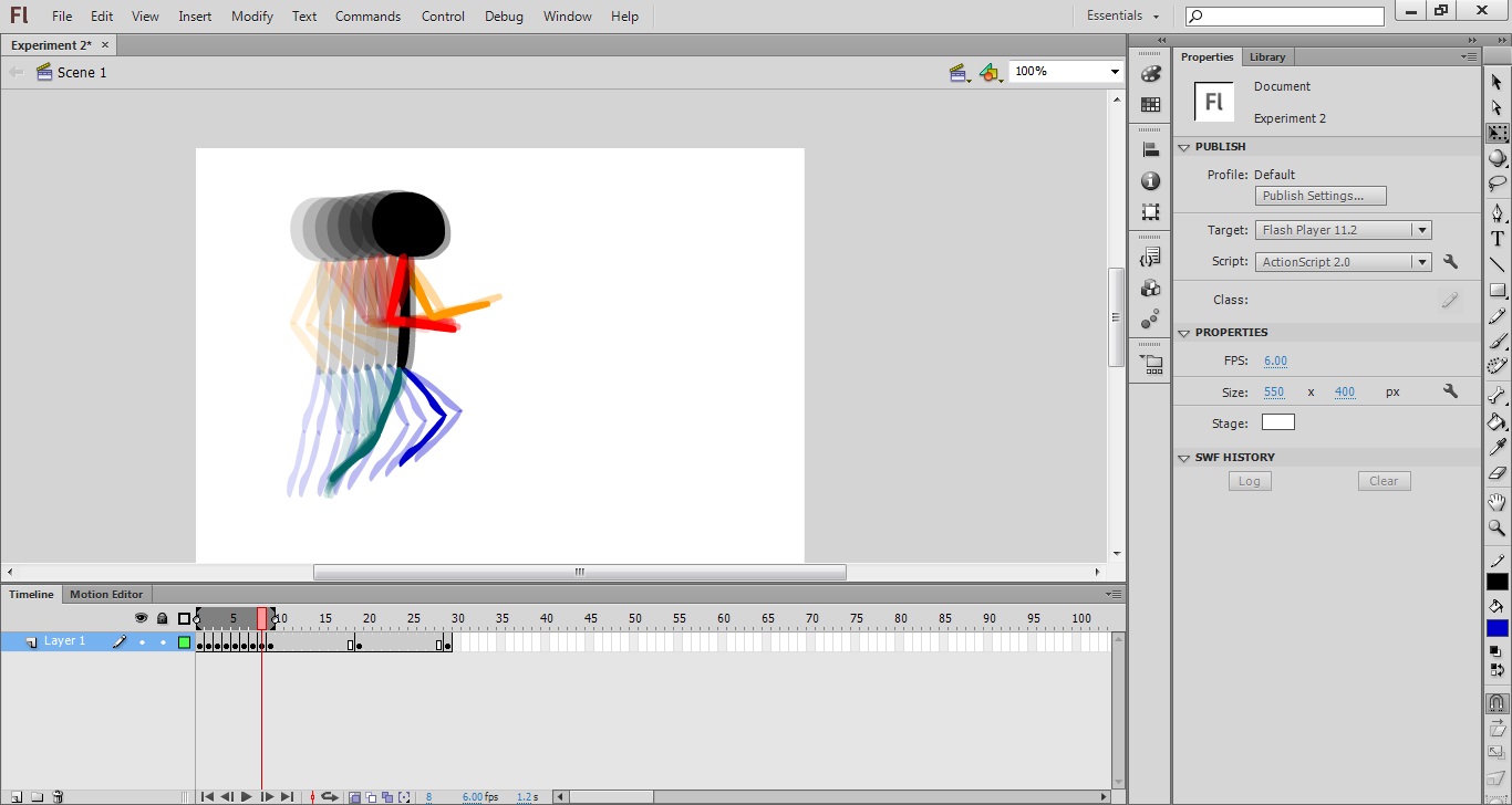 The First Journey: 2D Animation Flash Experiment - Rotoscoping ...