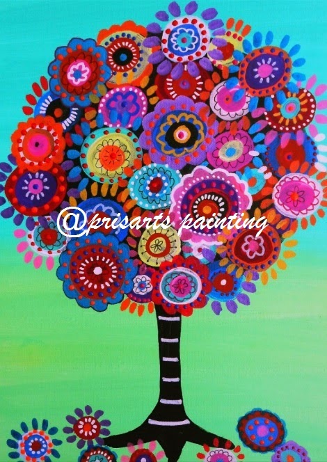 Gallery of Modern Folk Artist Pristine Cartera-Turkus: FOLK ART TREE OF ...