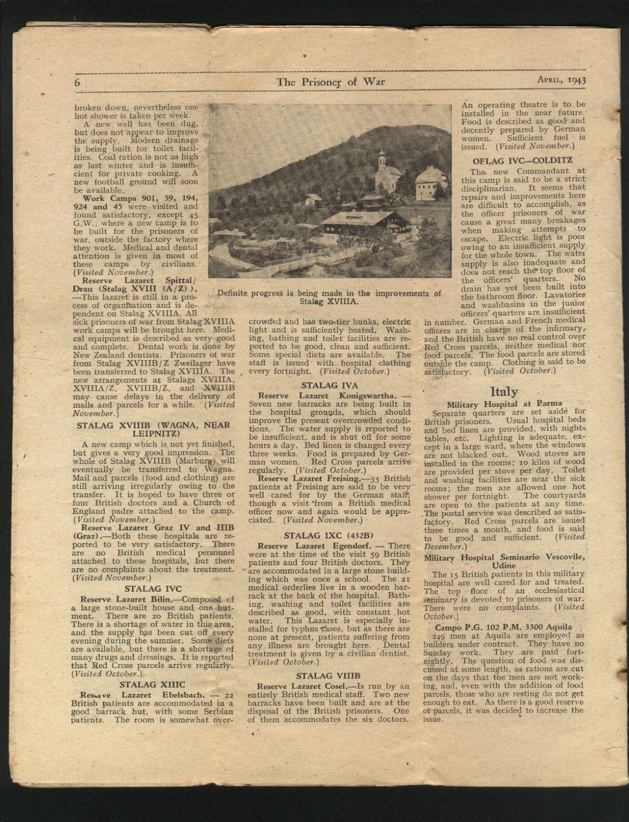 WWII Memories: Red Cross Journals - Volume 1, No. 12, April 1943