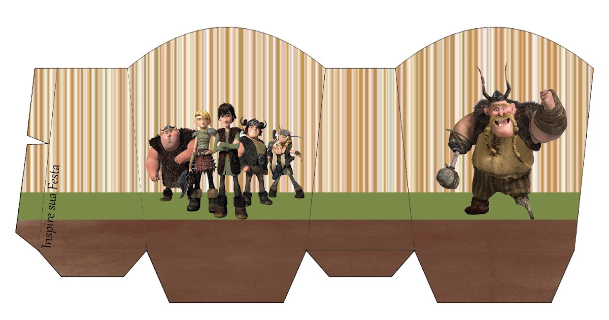 How to Train your Dragon Party: Free Printable Boxes. - Oh My Fiesta ...
