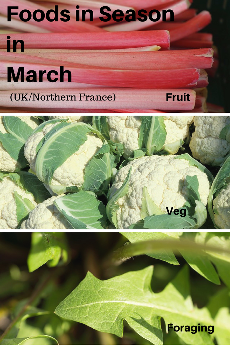 A Green and Rosie Life: Veg, Fruit and Foraged Foods in Season in March