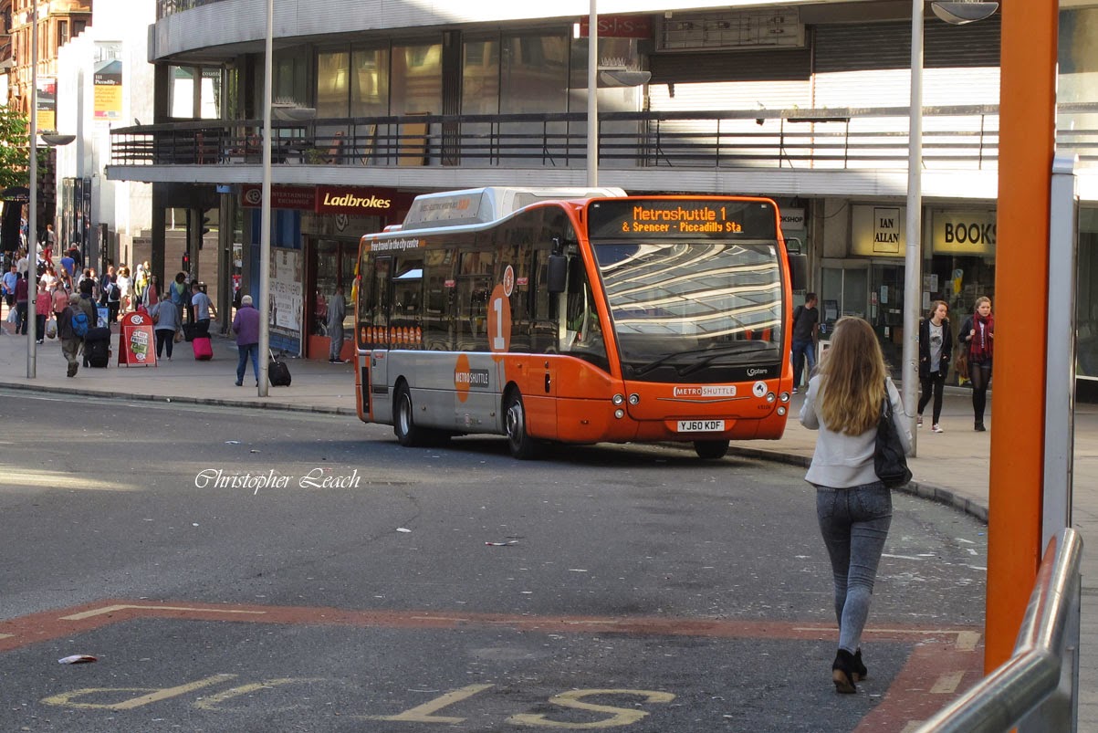 Busworld Photography: Metro Shuttle Bus Manchester Piccadilly