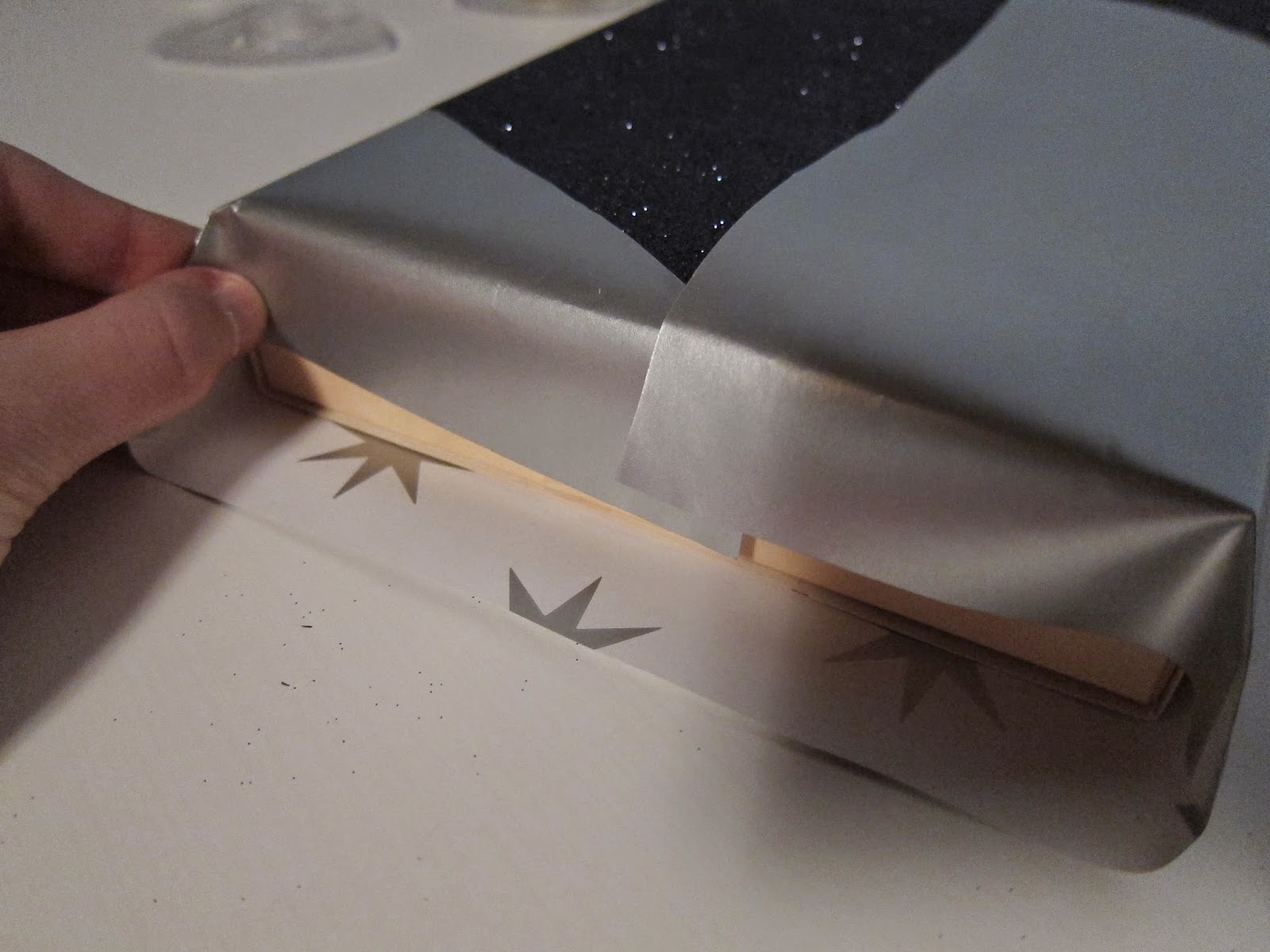 Craft by Number: Wrapping presents with two papers