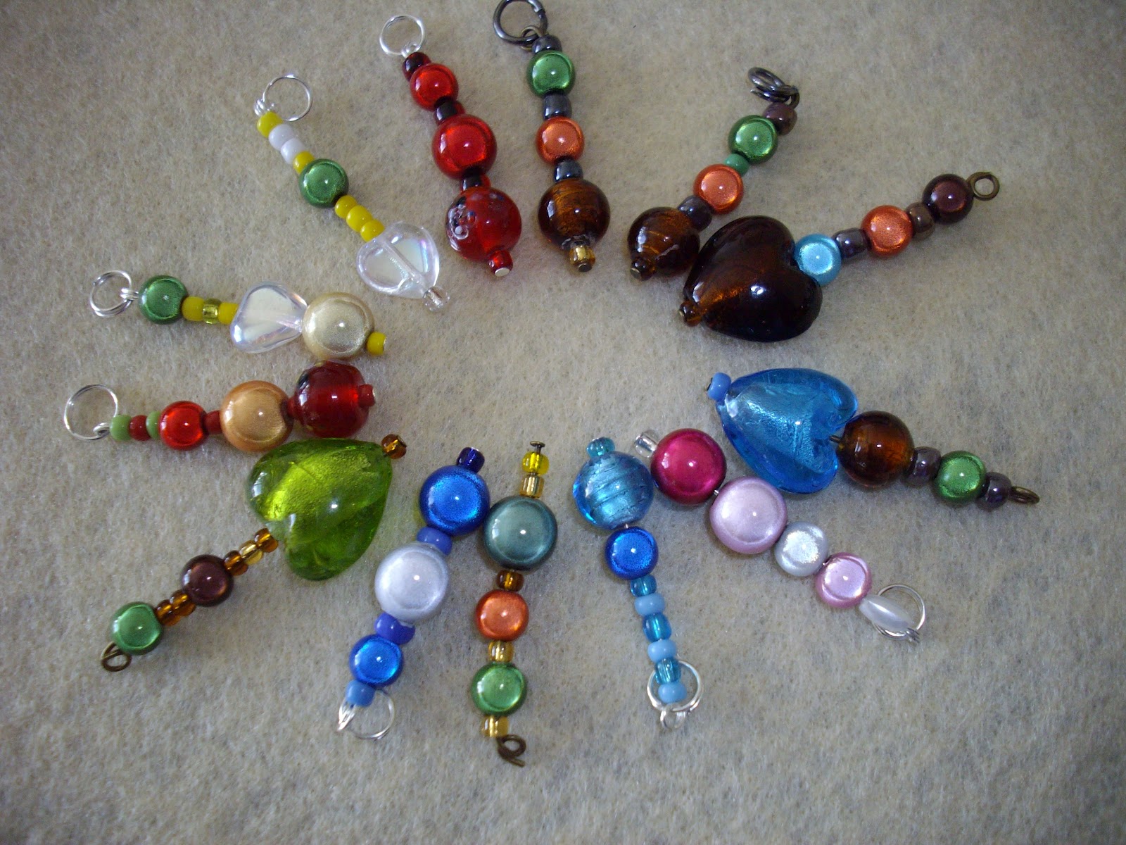 The Bag Lady: Beaded zipper pulls