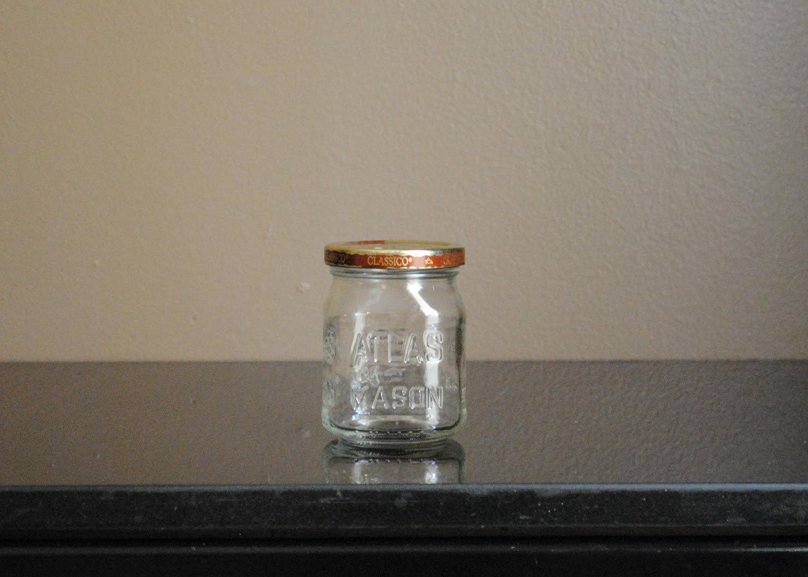 i thought of it second.: glass jars: saving and reusing