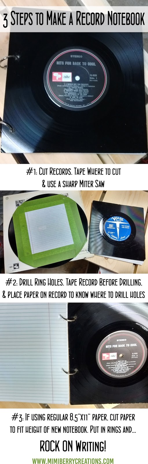 mimiberry creations: A Record Notebook in 3 Steps