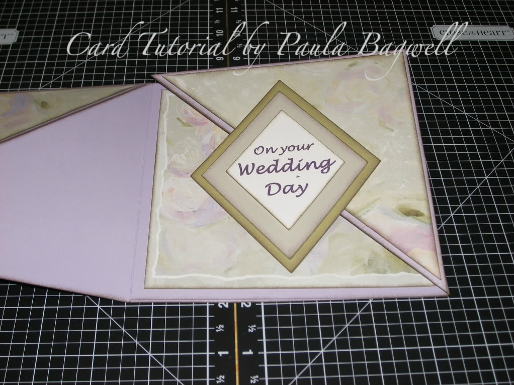 Paula's Space: Tutorial - a Square-Triangle Tri-Fold Card.... (an ...
