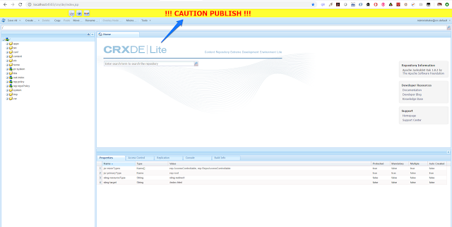 Experiencing Adobe Experience Manager (AEM, CQ): AEM 6420 - CRXDE Environment Indicator