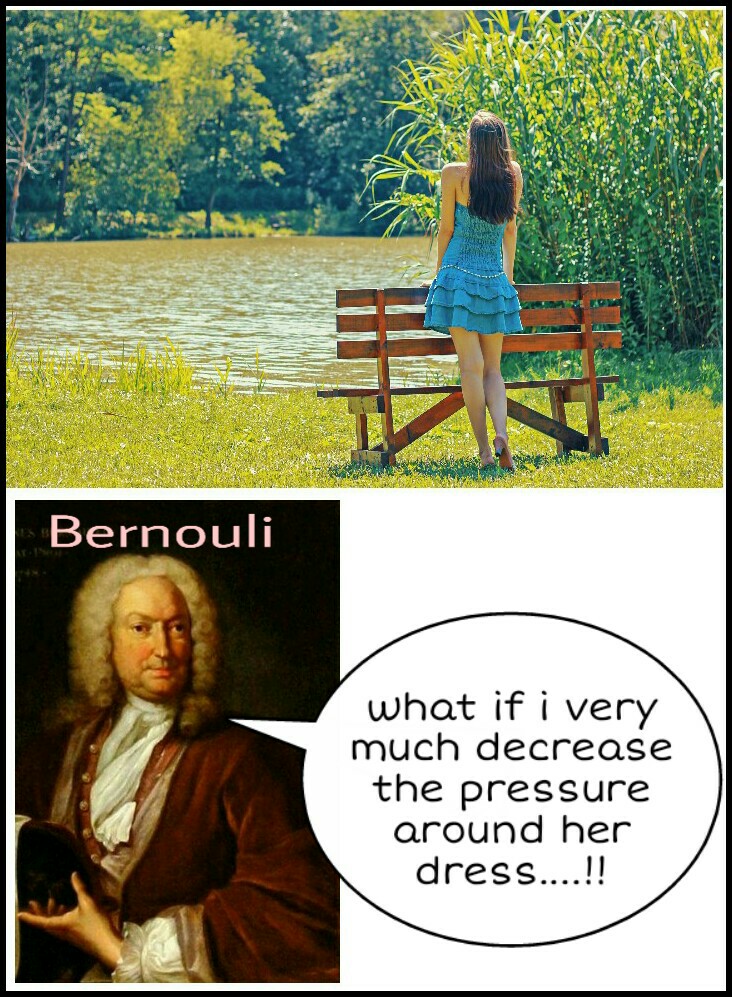 Bernoulli equation in funny and humorous way, physics jokes. Bernoulli ...