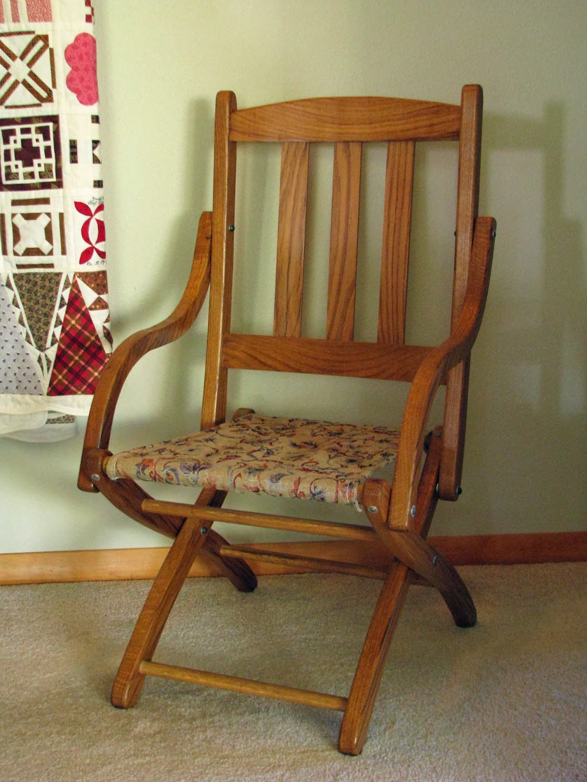 4 & Fifteen: Dad's Oak Civil War Chairs