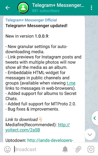 Telegram+ v1.0.0.9