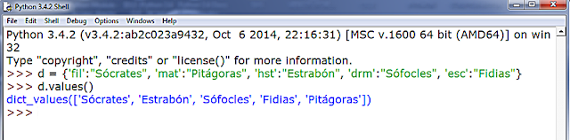 APRENDER A PROGRAMAR CON PYTHON: DICCIONARIOS Y SUS MÉTODOS