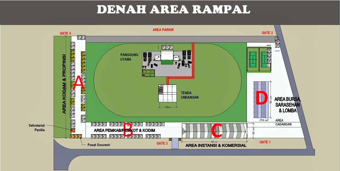 PARADE PANGAN NUSANTARA: Denah acara
