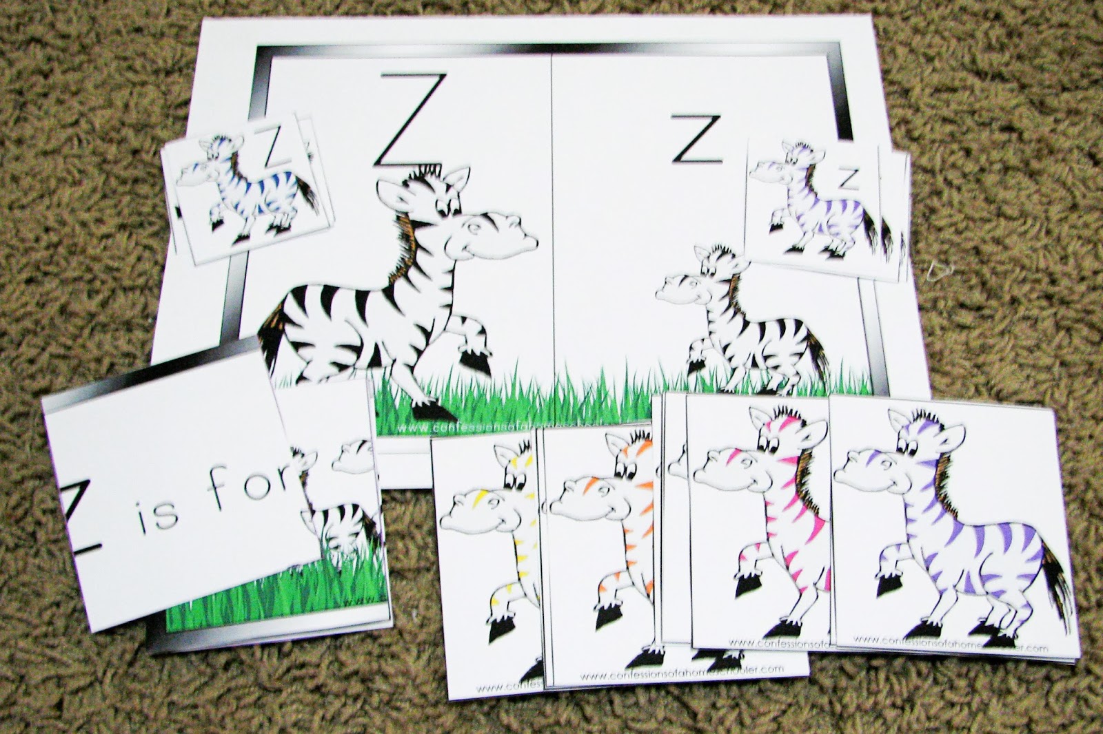 Mommy's Little Helper: Letter Z/Zebra Preschool Theme