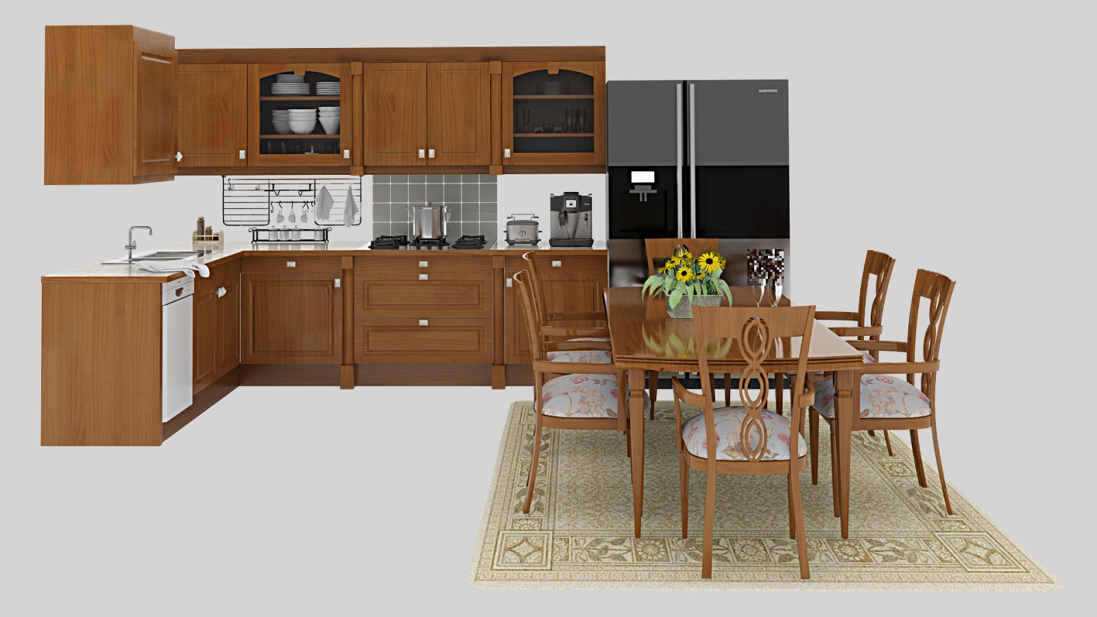 templates 3D: Kitchen & Dining
