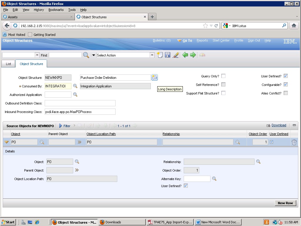 Maximo Functional And Configurations Integration Framework Application Import And Export