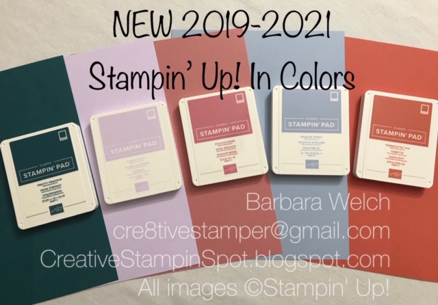 Creative Stampin' Spot: NEW Stampin Up! 2019-2021 IN COLORS