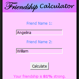 Nokia Themes and Apps: Friendship Calculator