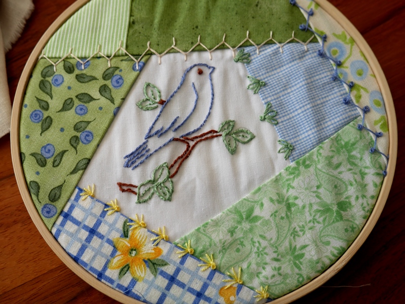 Fabric Paper Thread: Bright September