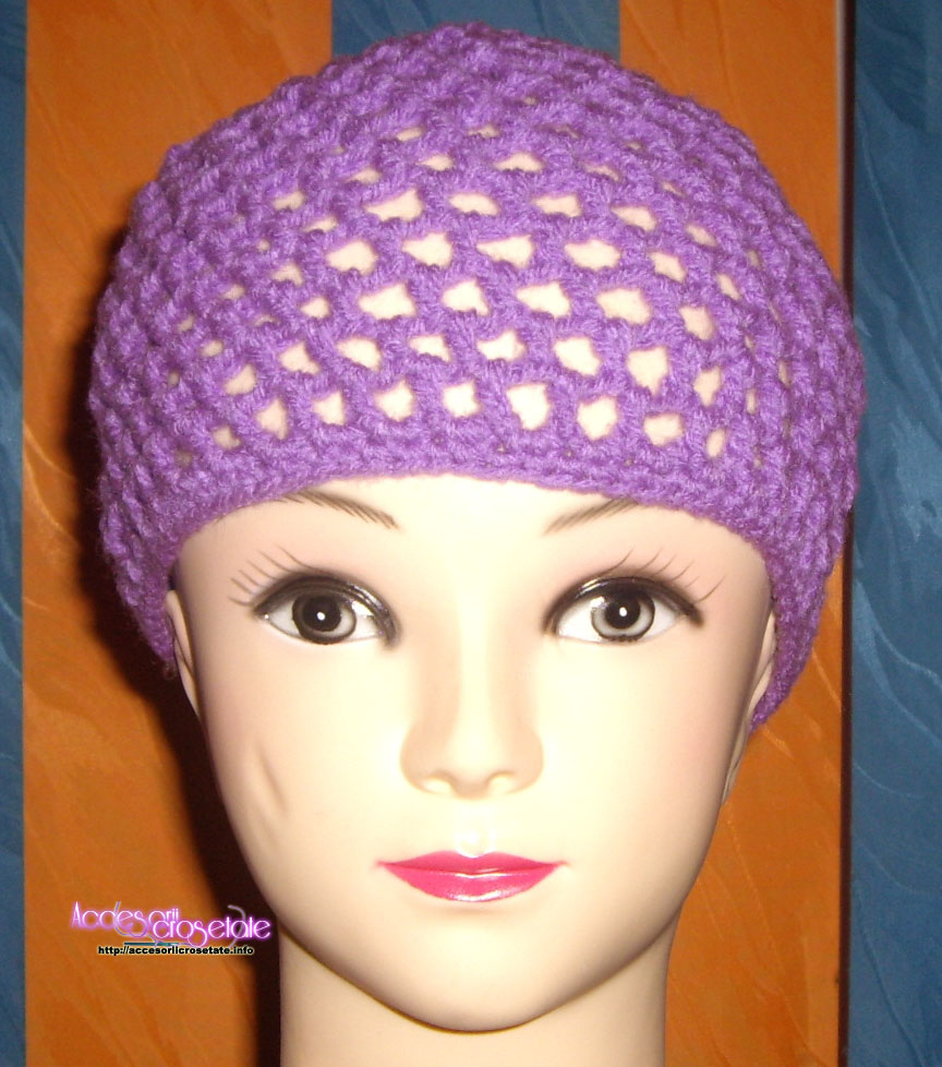 Accesorii Crosetate: Caciula crosetata copii