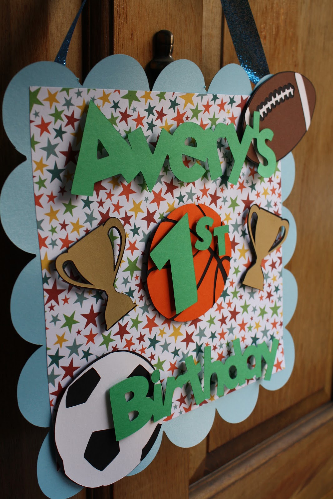 R + R Creations: sports welcome sign