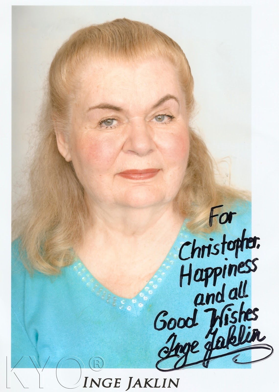 Chris Autographs: Inge Jaklyn