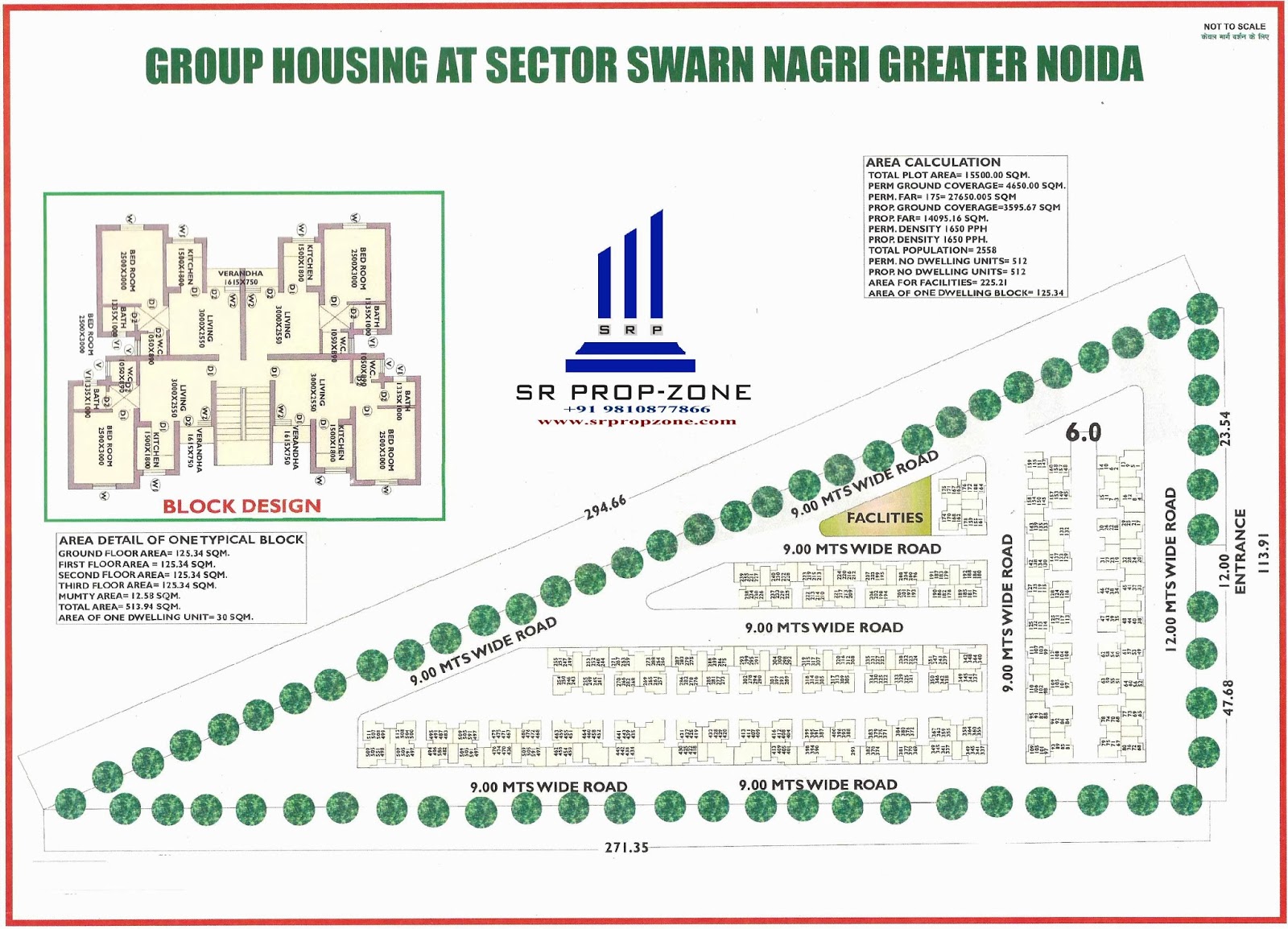 Layout Plan of Group Housing At Sector Swarn Nagri Greater Noida HD Map ...