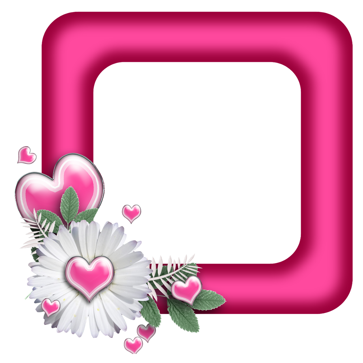 GrannyEnchanted.Com -Free Elements: Free Hot Pink Digi Scrapbook Frames