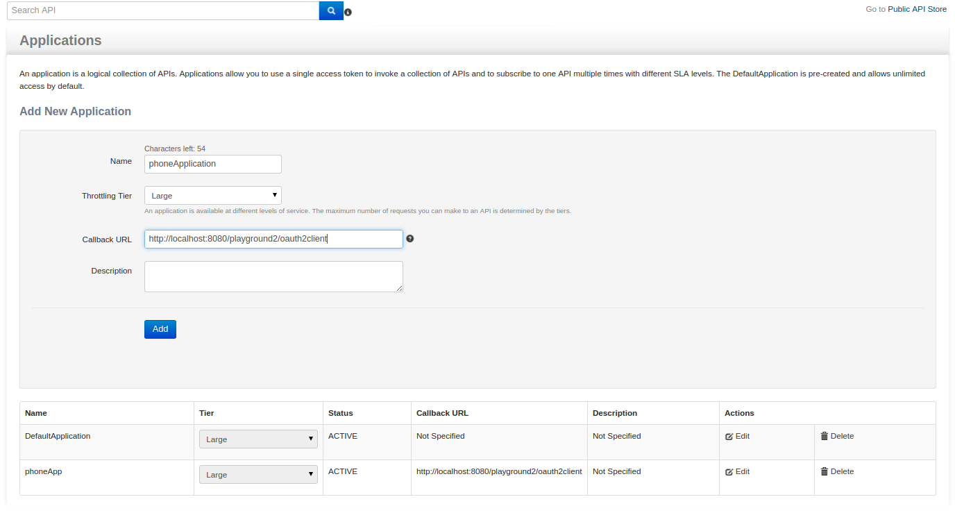 Authorization Code grant type with WSO2 API Cloud