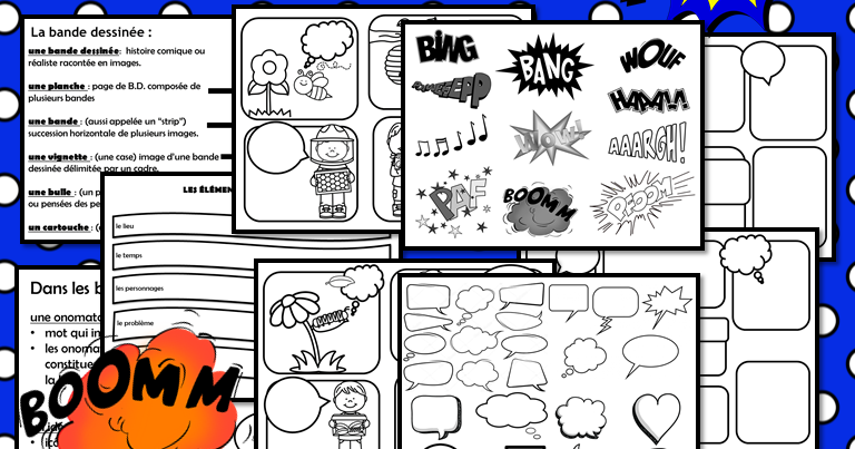 la classe de caro.: Écriture créative - BANDE DESSINÉE - Printemps