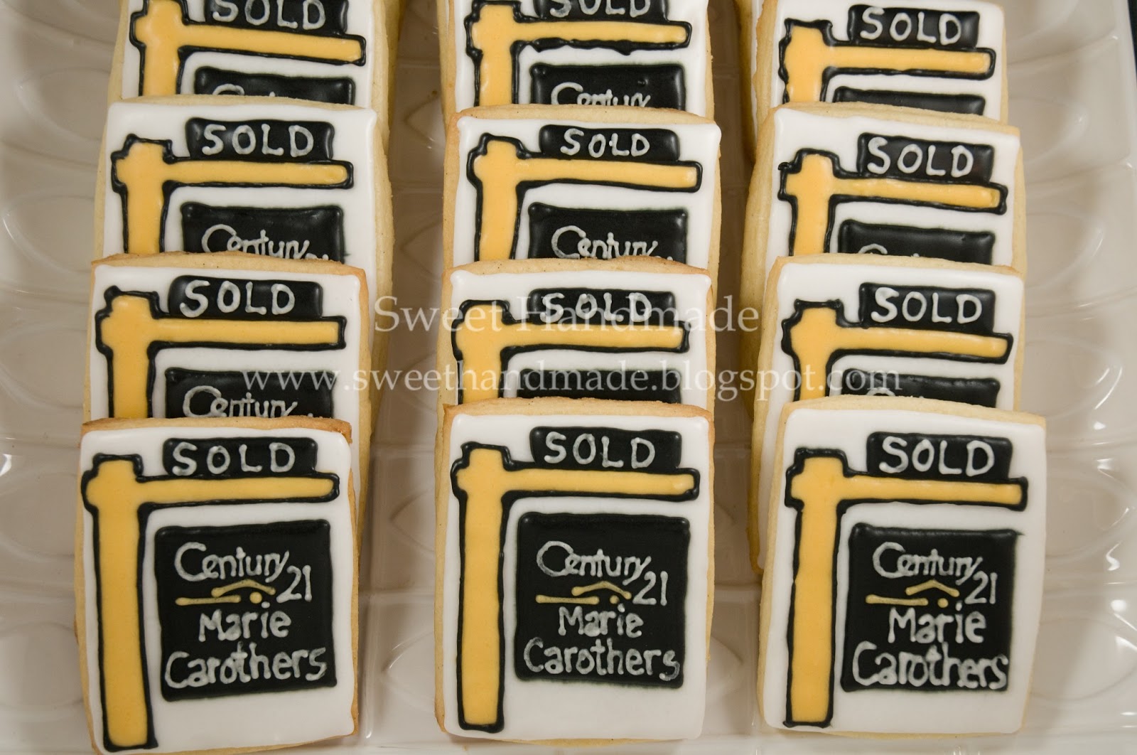 Sweet Handmade Cookies: Real Estate Sign Cookies