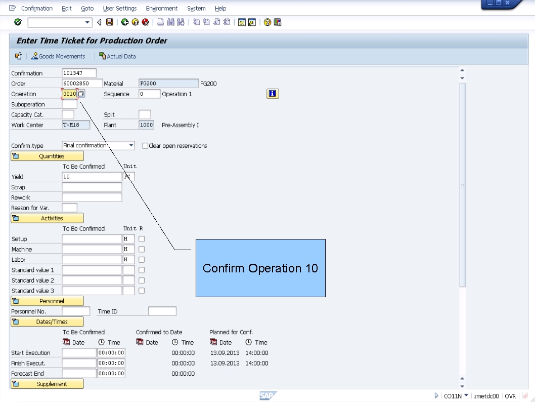 青蛙SAP分享 Froggy's SAP sharing: PP Trigger Point Insert Operation Set