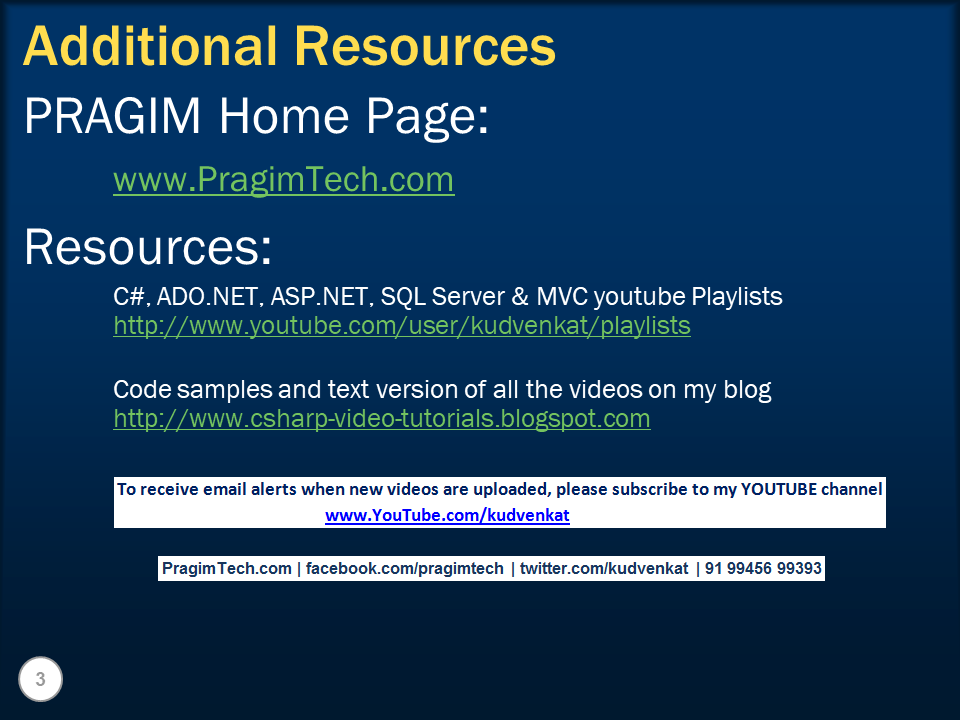 Sql Server Net And C Video Tutorial Creating Angular 6 Project Slides