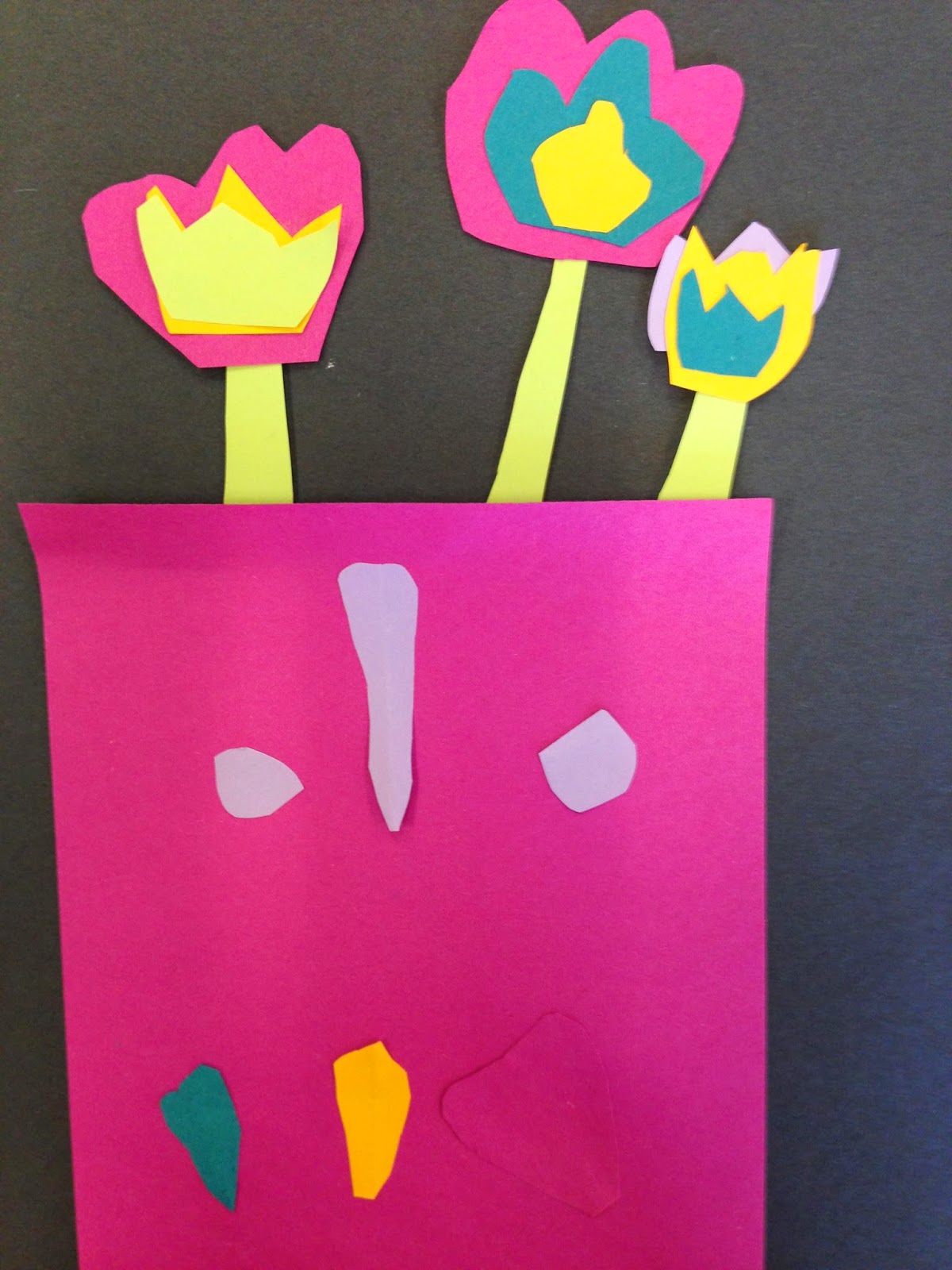Art Room Blog: 1st Grade Flower Pots for Spring...
