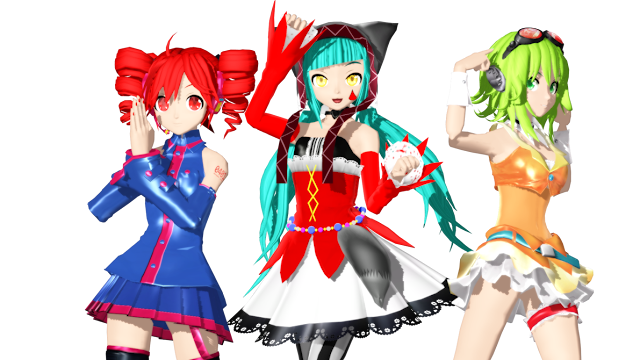 NickD.blood: MMD DT Pack- Teto, Gumi, Cat food Miku *Descarga*