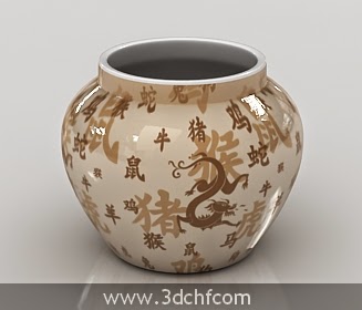Chinese Ceramic Pot 3D Model - Free 3D Model