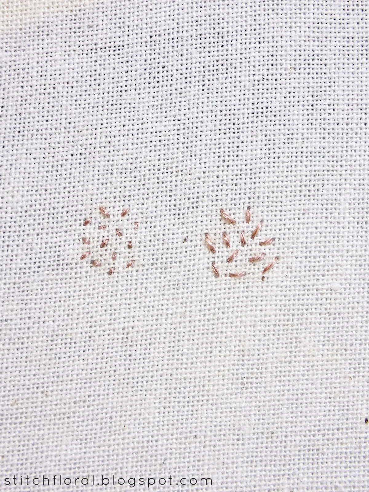 Learn how to seed stitch and how to shade with seeding - Stitch Floral