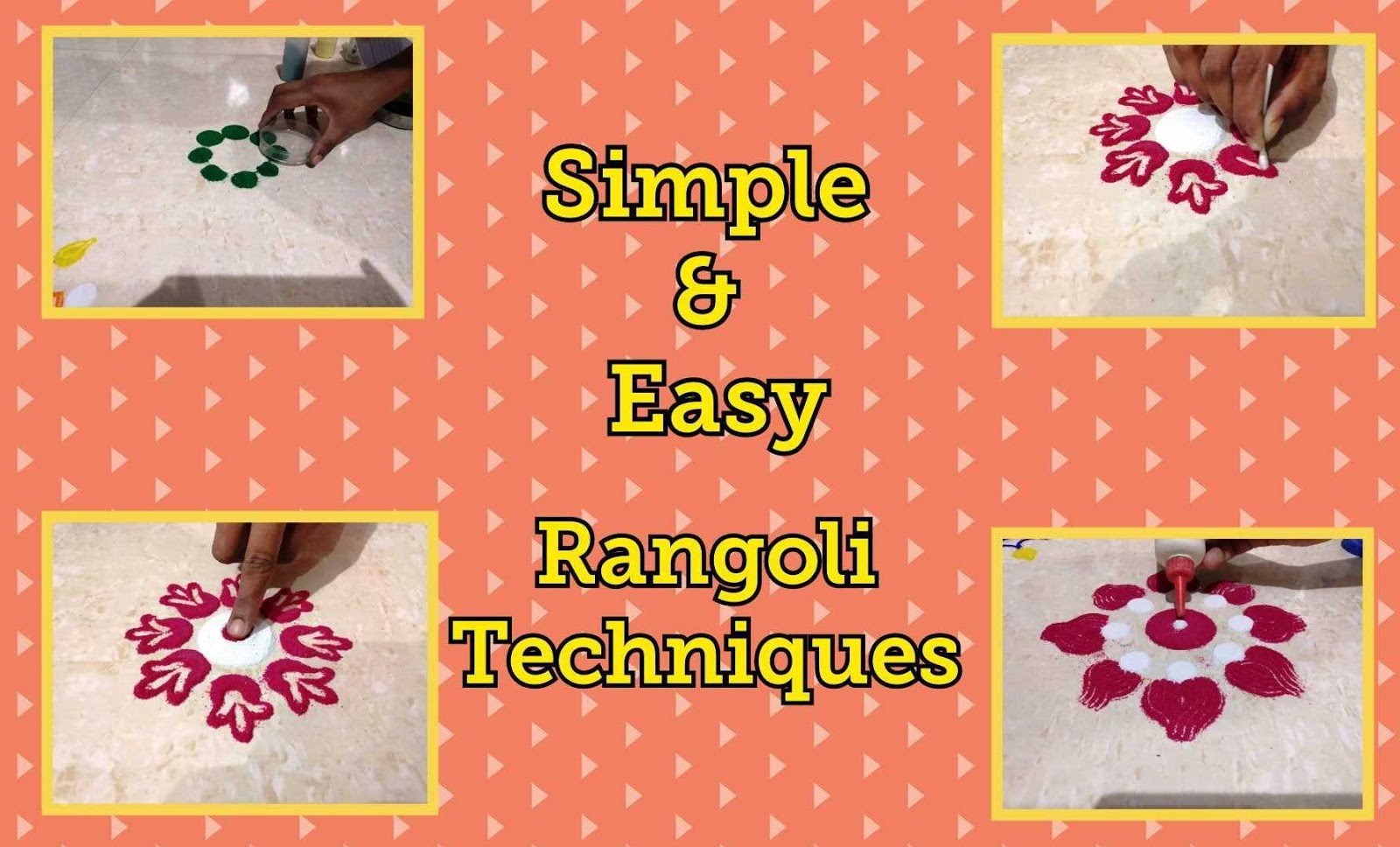Making Rangoli is Very Simple & Easy (Part 3) - A 2 Z Guides