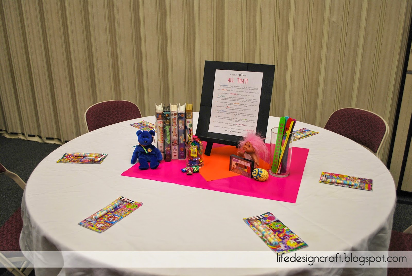 Life.Design. and the Pursuit of Craftiness: 90's Table Decor & Bridging ...