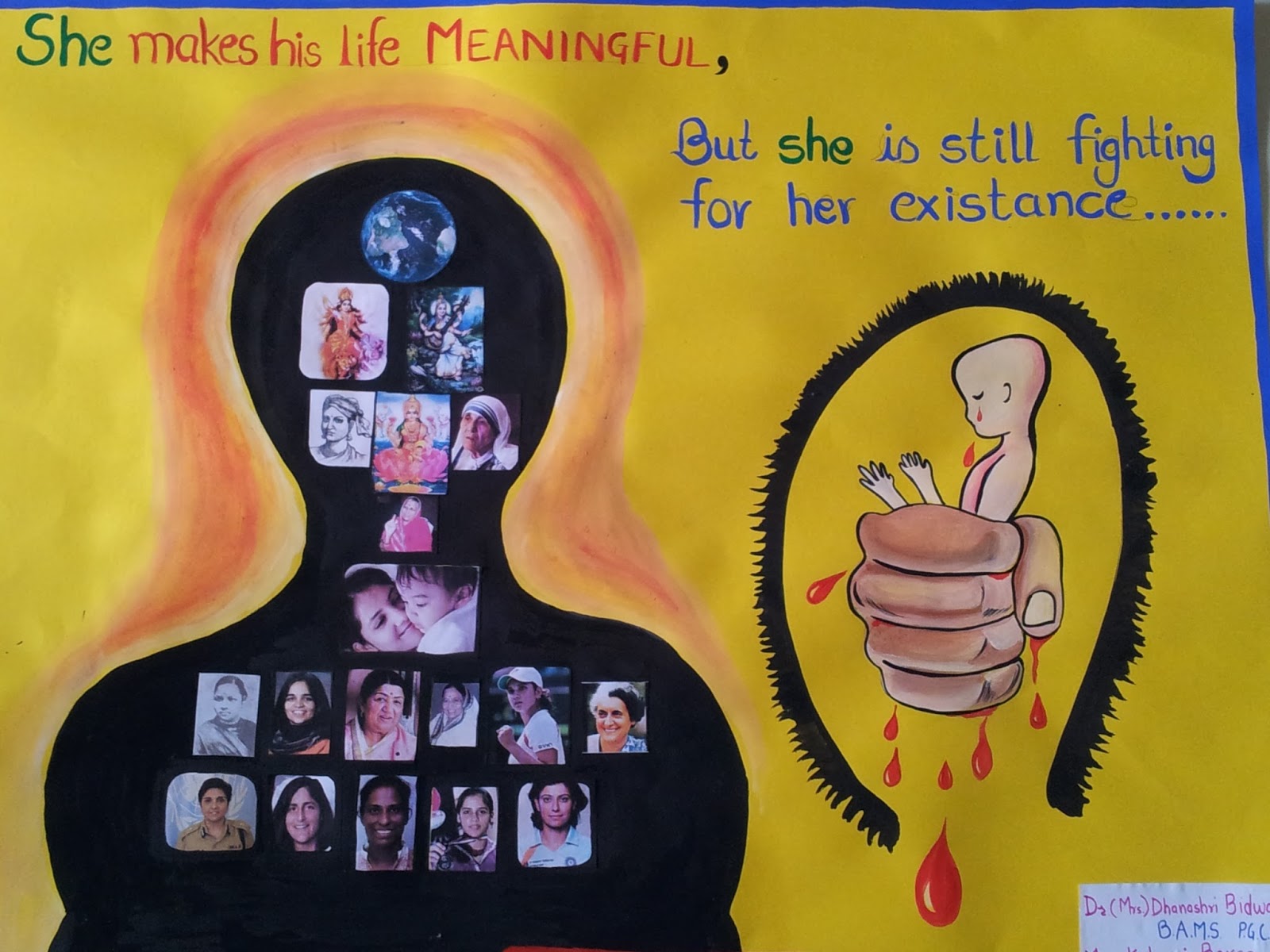 Art and Colours In Life: Save the Girl Child