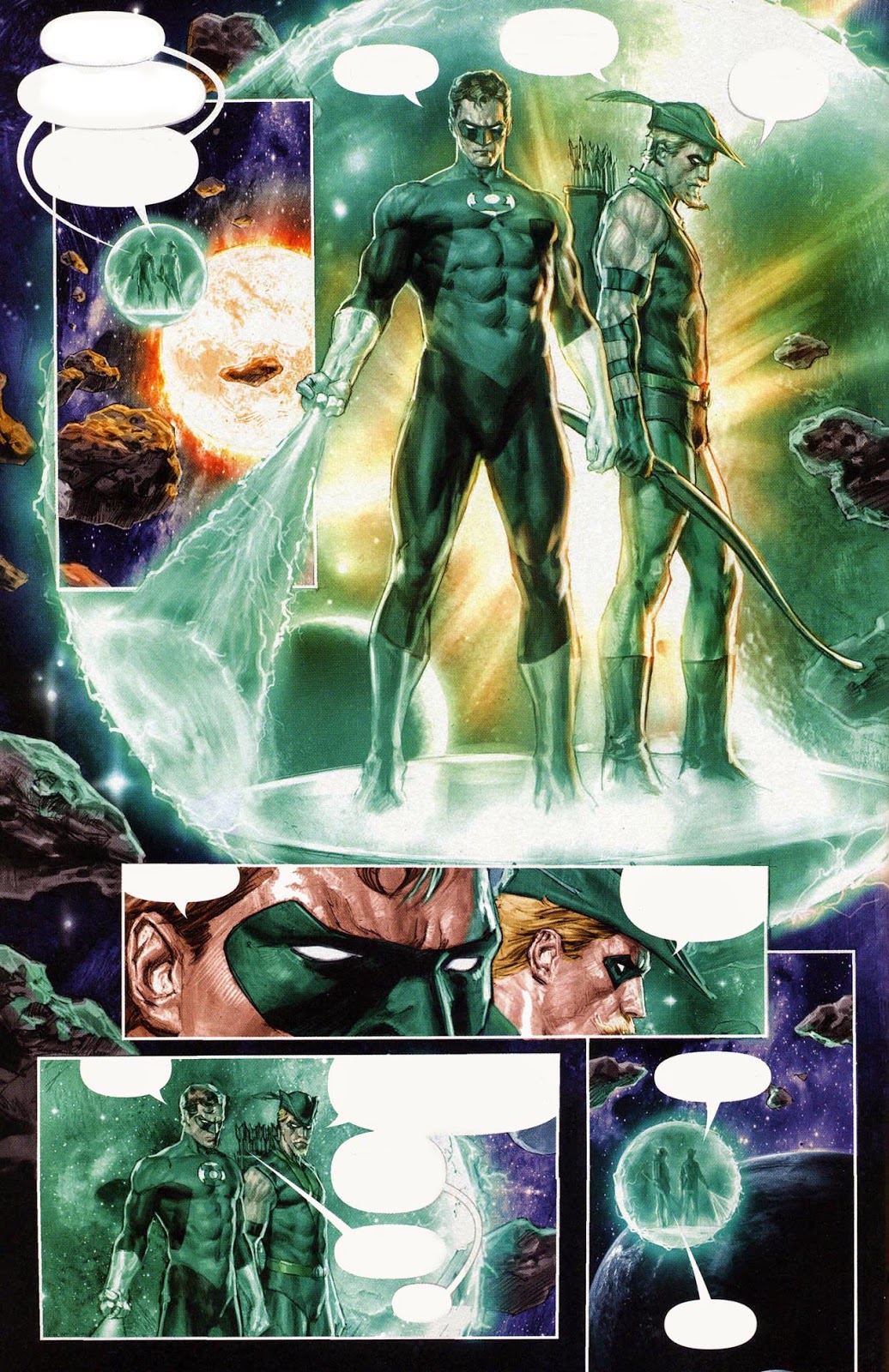 Secuencias en Fuga: JLA - Cry For Justice # 1. DC Comics. Mauro Cascioli.