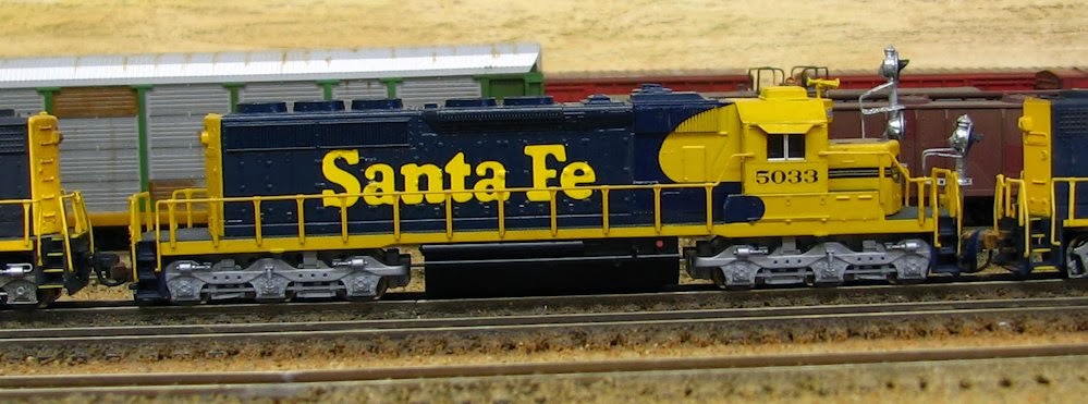 Needles Division Santa Fe RR N Scale: 1981 Santa Fe Westbound TOFC led ...